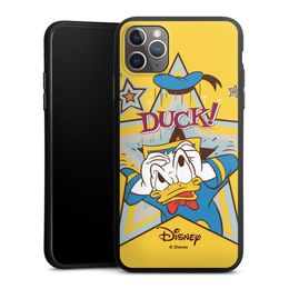 DeinDesign iPhone 11 Pro Max Handy Premium Silikon H&uuml;lle Handyh&uuml;lle schwarz Case Disney Official Licensed Product Donald Duck Silikon Premium Case