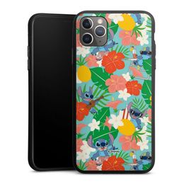 DeinDesign iPhone 11 Pro Max Handy Premium Silikon H&uuml;lle Handyh&uuml;lle schwarz Case Disney Movie Lilo & Stitch Silikon Premium Case