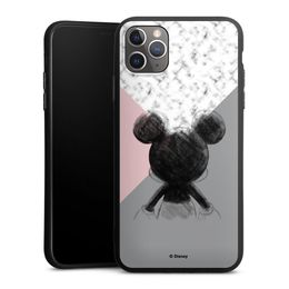 DeinDesign iPhone 11 Pro Max Handy Premium Silikon H&uuml;lle Handyh&uuml;lle schwarz Case Marble Disney Mickey Mouse Silikon Premium Case