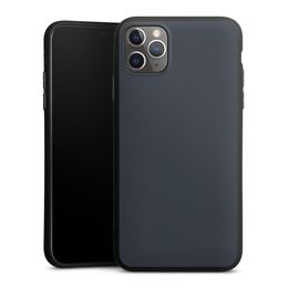 DeinDesign iPhone 11 Pro Max Handy Premium Silikon H&uuml;lle Handyh&uuml;lle schwarz Case Anthracite Unicoloured Grey Silikon Premium Case