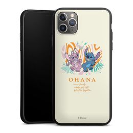 DeinDesign iPhone 11 Pro Max Handy Premium Silikon H&uuml;lle Handyh&uuml;lle schwarz Case Lilo & Stitch Official Licensed Product Disney Silikon Premium Case