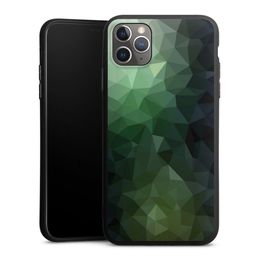 DeinDesign iPhone 11 Pro Max Handy Premium Silikon H&uuml;lle Handyh&uuml;lle schwarz Case Mosaic Tarnmuster Geometric Silikon Premium Case