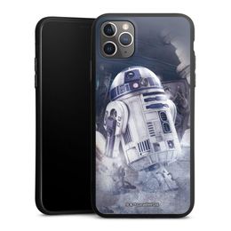 DeinDesign iPhone 11 Pro Max Handy Premium Silikon H&uuml;lle Handyh&uuml;lle schwarz Case Star Wars Merchandise Robot Silikon Premium Case
