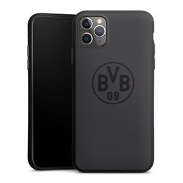 DeinDesign iPhone 11 Pro Max Handy Premium Silikon H&uuml;lle Handyh&uuml;lle schwarz Case Borussia Dortmund Bvb Logo Silikon Premium Case