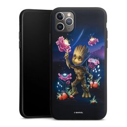 DeinDesign iPhone 11 Pro Max Handy Premium Silikon H&uuml;lle Handyh&uuml;lle schwarz Case Baby Groot Guardians Of The Galaxy Marvel Silikon Premium Case