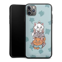 DeinDesign iPhone 11 Pro Max Handy Premium Silikon H&uuml;lle Handyh&uuml;lle schwarz Case Aristocats Cat Disney Silikon Premium Case
