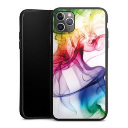 DeinDesign iPhone 11 Pro Max Handy Premium Silikon H&uuml;lle Handyh&uuml;lle schwarz Case Colour Rainbow Water Silikon Premium Case