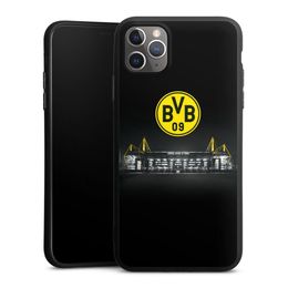DeinDesign iPhone 11 Pro Max Handy Premium Silikon H&uuml;lle Handyh&uuml;lle schwarz Case Borussia Dortmund Bvb Stadium Silikon Premium Case