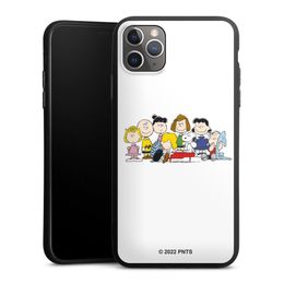 DeinDesign iPhone 11 Pro Max Handy Premium Silikon H&uuml;lle Handyh&uuml;lle schwarz Case Merchandise Kindheit Peanuts Silikon Premium Case