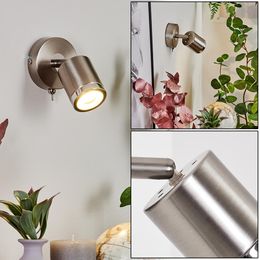 hofstein Autilla Wandleuchte LED Nickel-Matt, 1-flammig