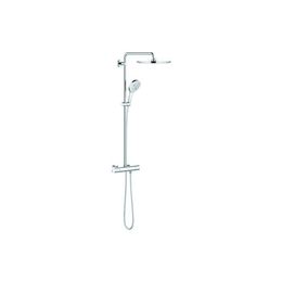 Grohe Rainshower Duschsystem 27968001 chrom, mit Aufputz-Thermostat, mit EcoJoy 9,5 l/min Durchflussbegrenzer