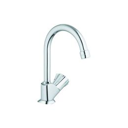 Grohe Costa Standventil 20393001 chrom, schwenkbarer Rohrauslauf, Markierung blau