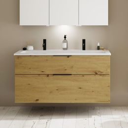 Burgbad Eqio Schrank mit Mineralguss-Waschtisch, 2 Ausz&uuml;ge, SHCS122F5662C0001G0200,
