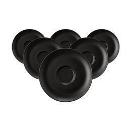 Seltmann Weiden Kombiuntertassen Liberty Velvet Black &oslash; 16,1 cm 6er Set