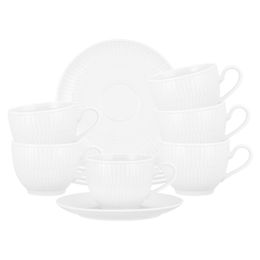 Seltmann Weiden Kaffeetassen mit Untertassen Amina 250 ml 6er Set