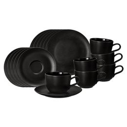 Seltmann Weiden Kaffeeservice Liberty Velvet Black 18er Set