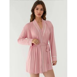 Hiccup Short Bathrobe female Pink size XL
