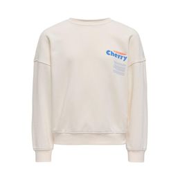 ONLY GIRLS Sweatshirt 'KOGPHILEA' M&auml;dchen Gr&ouml;&szlig;e 146/152 ecru / azur / oliv / cranberry