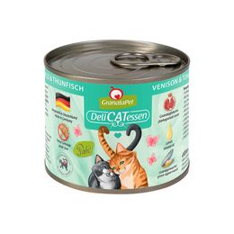 Granatapet Delicatessen Wild & Thunfisch Katzen-Nassfutter getreidefrei 6x200g