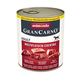 animonda GranCarno Adult Multifleischcocktail Hunde-Nassfutter ohne k&uuml;nstliche Geschmacksverst&auml;rker 6x800g