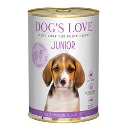 DOG&rsquo;S LOVE Dog's Love Junior Lamm mit Spinat und Kamille Hunde-Nassfutter getreidefrei 6x400g