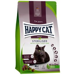 Happy Cat Sterilised Adult Weide Lamm Katzen-Trockenfutter für kastrierte Katzen 10kg