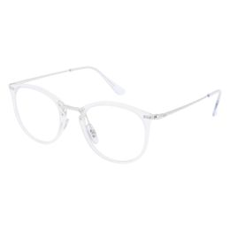 Ray-Ban RX7140 Brille Unisex | Fassung: Vollrand, Panto, Weiß Transparent