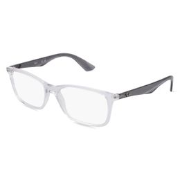 Ray-Ban RX7047 Brille Herren | Fassung: Vollrand, Quadratisch, Grau Transparent