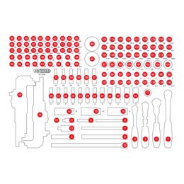 KS Tools Leere Schaumstoffeinlage zu 811.0156 (811.0156-97)
