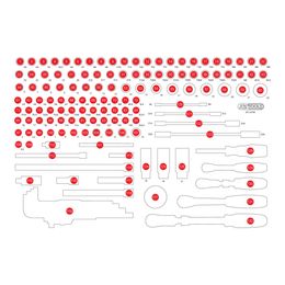 KS Tools Leere Schaumstoffeinlage zu 811.0140 (811.0140-97)