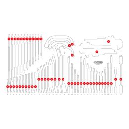 KS Tools Leere Schaumstoffeinlage zu 813.0068 (813.0068-97)