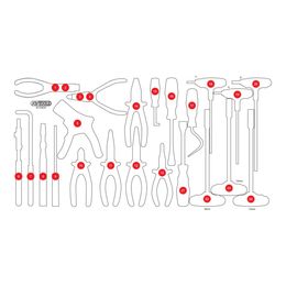 KS Tools Leere Schaumstoffeinlage zu 813.0024 (813.0024-97)