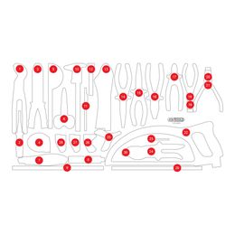 KS Tools Leere Schaumstoffeinlage zu 813.0030 (813.0030-97)