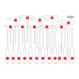 KS Tools Leere Schaumstoffeinlage zu 811.1022 (811.1022-97)
