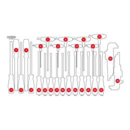 KS Tools Leere Schaumstoffeinlage zu 813.0042 (813.0042-97)