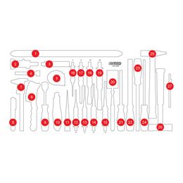 KS Tools Leere Schaumstoffeinlage zu 813.1036 (813.1036-97)