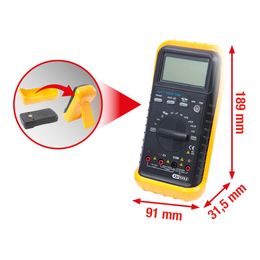 KS Tools KFZ Multimeter mit Induktionspinzette (150.2040)