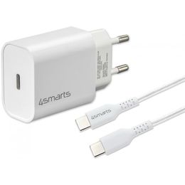 4smarts VoltPlug PD 20W Netzladeger&auml;t + USB-C auf USB-C Kabel