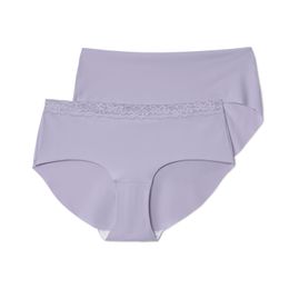 Tchibo - 2 Magic-Cut-Pantys - Damen - Gr. L - lila