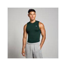 Myprotein MP Herren Tempo nahtloses Tanktop mit Grafikelement &ndash; Dunkles Smaragdgr&uuml;n - XXL