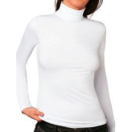 COTONELLA Longsleeve in Wei&szlig; - 30% | Gr&ouml;&szlig;e M | Damen-tops