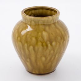 Broste Copenhagen Braune glasierte Vase 15,5x13cm
