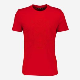 Antony Morato Rotes T-Shirt mit Tiger-Motiv aus Gummi