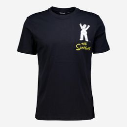 Antony Morato Schwarzes T-Shirt mit Simpsons-Aufdruck