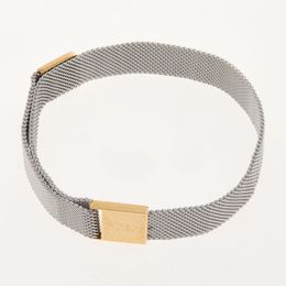 Guess Silber- und goldfarbenes Mesh-Armband