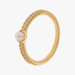 SIF JAKOBS Goldfarbener Ring aus Sterling Silber mit Verzierungen