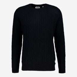 LINDBERGH Schwarzer Pullover aus Lammwollmischung
