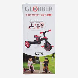 Globber Schwarz-rotes Explorer-Trike zwei in einem