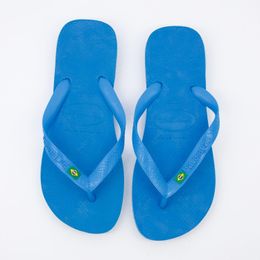 Havaianas Blaue Flip-Flops mit brasilianischer Flagge