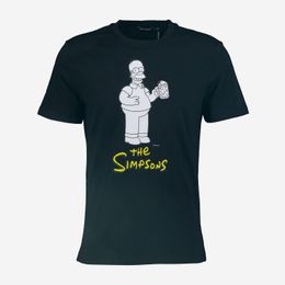 Antony Morato Schwarzes T-Shirt mit Homer Simpson-Aufdruck
